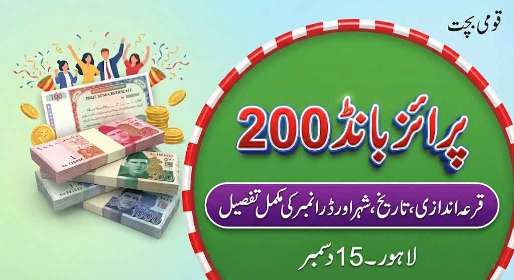 Rs. 200 Prize Bond Draw #104 Lahore Result – 15 December 2025 » Savings ...